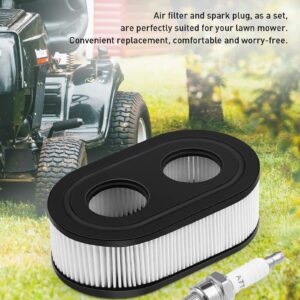 593260 Air Filter, 798452 334404 Air Cleaner Cartridge Filter, 2PCS Walk Behind Lawn Mower Air Fliter with 1PCS Spark Plug for 4247 5432 5432k 09P00 09P702 550E 500EX 550EX 625 575EX