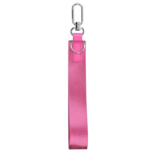 mum's memory wristlet keychain for women and men，key chain holder，wrist lanyard for keys(rose red)