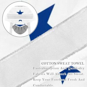 CWAGFEQZ 2-Pc Gourd-Shaped Working Cap,Fisherman Hat with Buttons and Cotton Sweatband,Honduras Flag