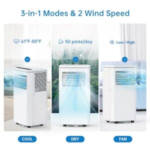 ACONEE Portable Air Conditioner, White