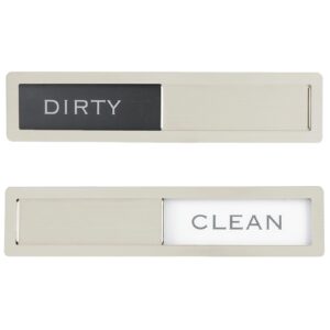 yewgarb dishwasher magnet clean dirty sign premium stainless steel - kitchen organizers and storage - clean dirty magnet for dishwasher