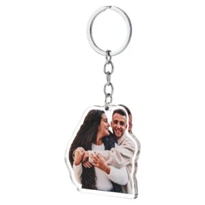 cqsxm custom keychain, personalized keychain with personal portrait, creative gifts suitable for friend and family