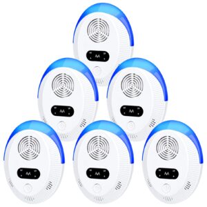 2024 upgraded version ultrasonic pest repeller, mouse repellent indoor, pest control, pest repellent for home,kitchen, office, warehouse, hotel 6 packs