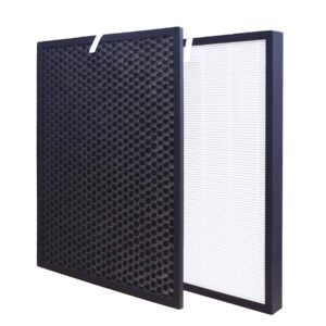 lrfdress hr950 air purifier hepa filter replacement compatible with winix zero/j,models hr950/hr1000,activated carbon filter compare to part # 117130 405 * 305 * 30mm/405 * 305 * 10mm