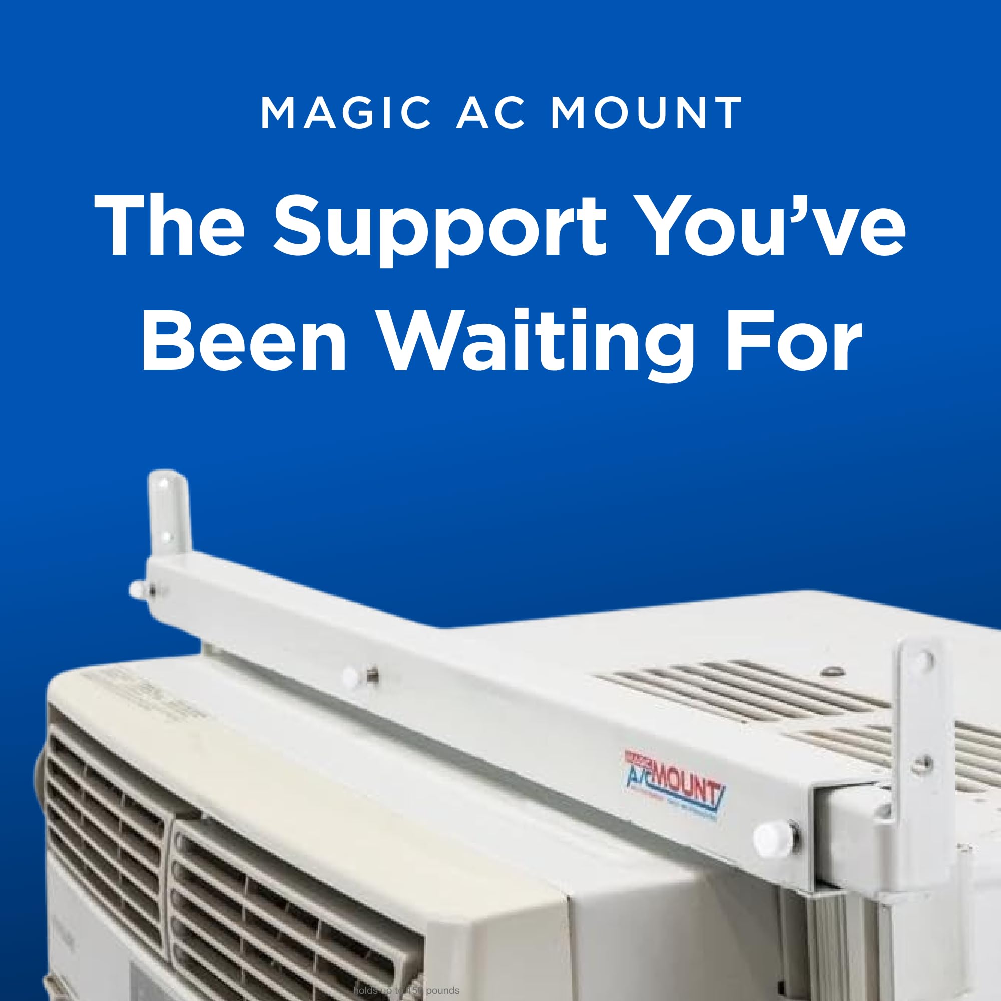 MAGIC A/C MOUNT - Air Conditioner Bracket - Window AC Support Bracket - Supports A/C Units up to 150lbs - for Windows up to 42" Wide - Heavy Duty Window AC Support Bracket