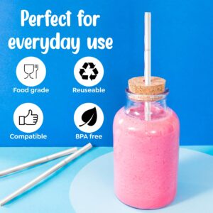 Astra Shop Replacement Straw Set: 8 Reusable Straws + 1 Cleaning Brush for Stanley & Simple Modern Tumblers. Eco-friendly, durable, and compatible with 40 oz and 30 oz Cup Tumblers.