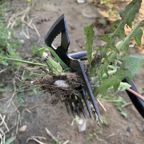 Roself Weed Puller Tool Garden Weed Pulling Tool,Durable Manganese Steel Hand Weeder Tool, Manual Multifunctional Weeders Gardening Tools for Yard and Garden (2Pcs)