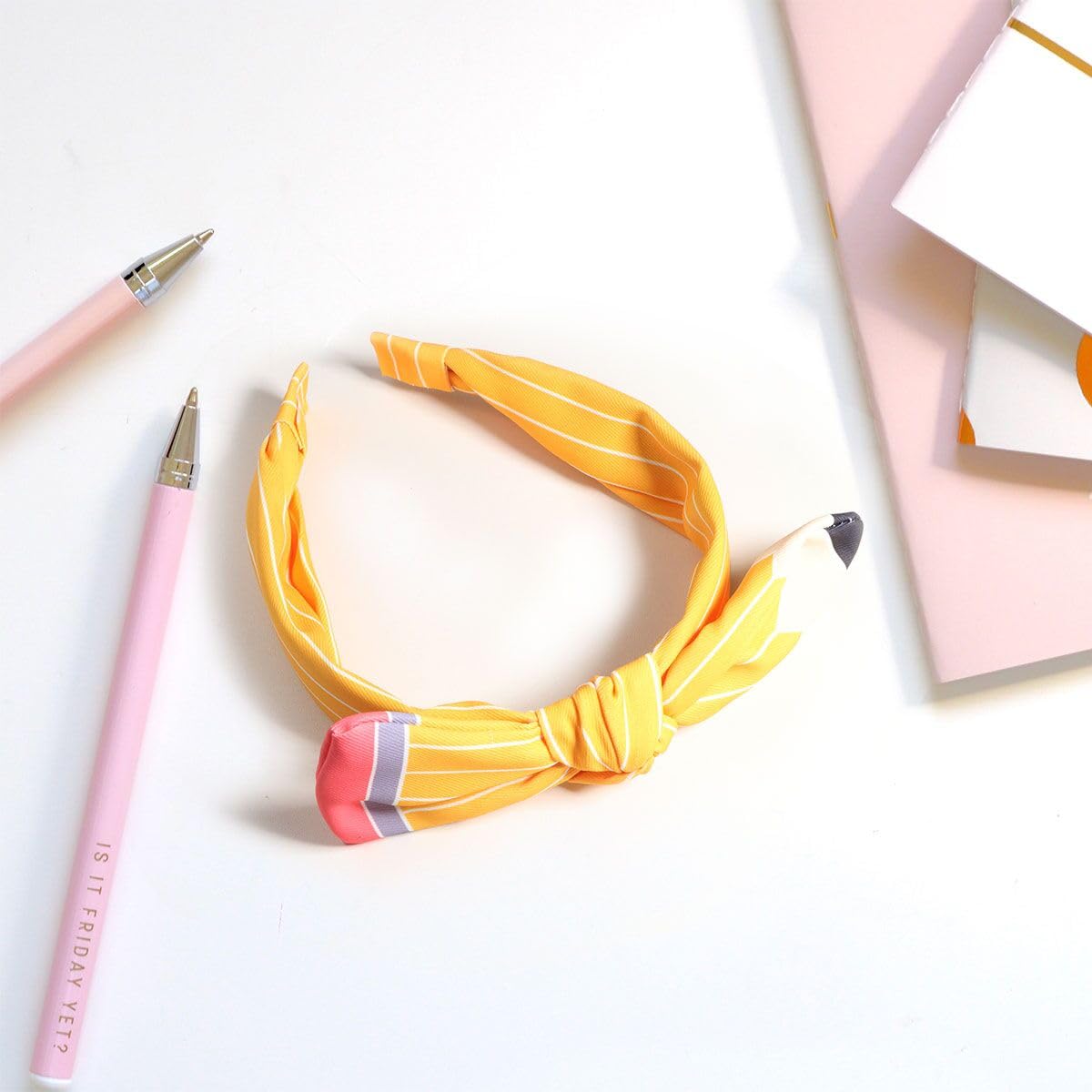 SKIRIFLA Back to School Teacher Hairband for Women, Pencil Headband Accessories, Teacher Supplies, End of Year Teacher Gifts from Student, Hair Styling