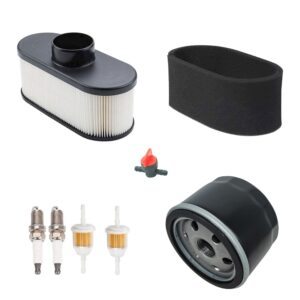 rytime 49065-7007 oil filter and 11013-7047 air filter tune up kit compatible for kawasaki fr651v fr691v fr730v fs481v fs541v fs600v fs730v engine lawn mower tractor parts