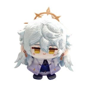 calembou anime plush keychain, 4" cute chibi plush figure key chain anime charms for backpack, hsr merch sunday plush for star rail fans (sunday)