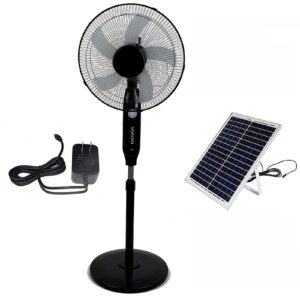 hsplxyt oscillating pedestal fan,floor fans/solar fans/camping fans, adjustable height, 3 speeds, for bedroom, home, office and warehouse, factory, outdoor use, 18"