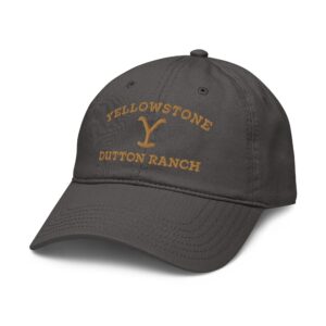 yellowstone dutton ranch embroidered logo adjustable baseball hat