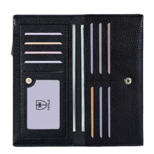 tipmile ultra slim wallet for women bifold leather ladies wallet rfid wallet women rfid blocking credit card holder for women