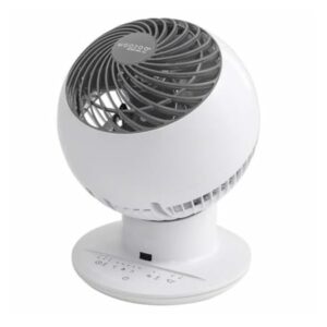 IRIS Woozoo Globe Multi-Directional 5-Speed Oscillating Fan [2024 Model], Small, White