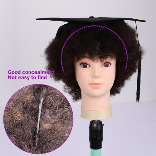 kelukeya Graduation Cap Headband Insert-Secure Your Grad Cap and Your Hairstyle High School Graduation Don't Change Your Hair, Black