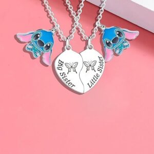 Aoxstno Best Friend Friendship Matching Necklace (Sister 1)