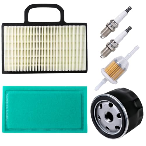 DemJamr MIU11286 499486S Air Filter 492932 Oil Filter Tune Up Kit for 18-26 HP Intek V-Twins Engine JD LA120 LA130 LA140 LA150 L120 LA145 D130 D140 GY20575 GY21056 Lawn Mower