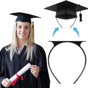 Newngo Graduation Cap Headband Secures Your Graduation Cap,Graduation Cap Hack for Natural Curly Hair,2024 Graduation Cap Upgrade Inside Grad Cap Headband(2 PCS)