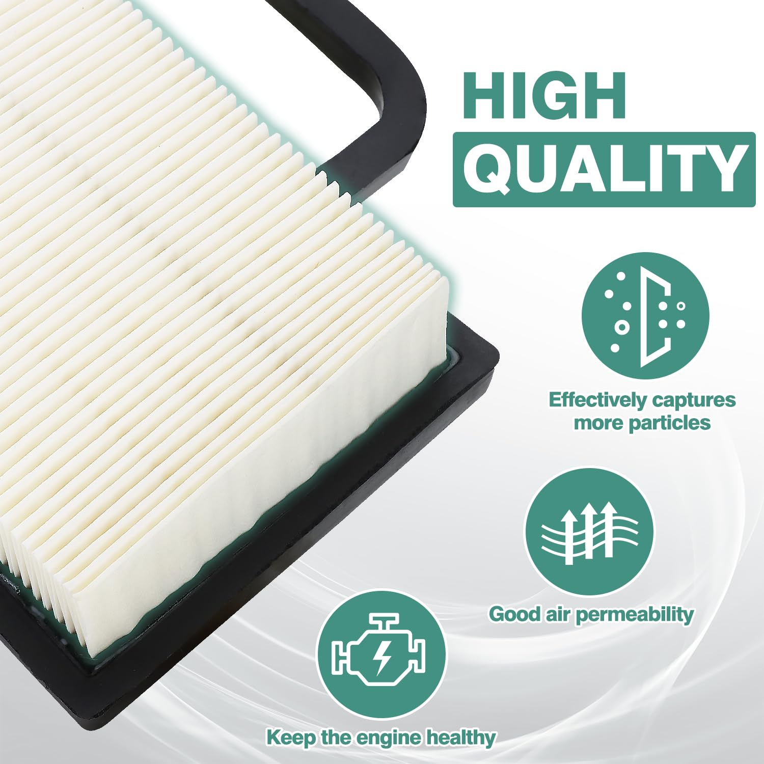 SENJWARM 698754 499486 273638 Air Filter compatible with 695667 492932 808492 808656 Intek Extended Life V-Twin 18-26 HP, JD LA135 LA120 LA130 Lawn Mower Tractor