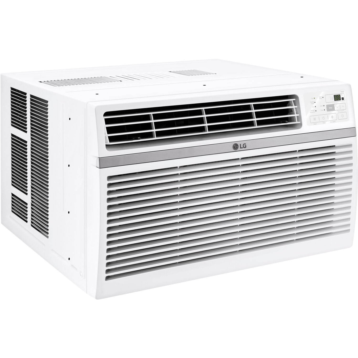 LG LW1824RD, White 18,000 Window Air Conditioner, 230/208V, 1,000 Sq.Ft. (25' x 40' Room Size), Quiet Operation, Electronic Control with Remote, 3 Cooling & Fan Speeds, Auto Restart, 18000 BTU