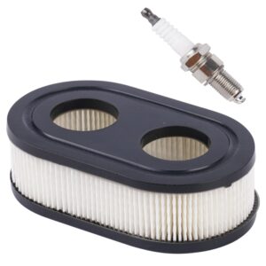 lawn mower air filter set spark plug for troy-bilt tb110 tb115 tb200 tb230 tb330 tb370 walk behind lawn mower