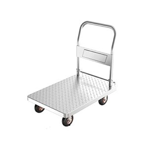 hand truck push cart dolly steel moving platform hand truck foldable for easy storage and 360 degree swivel wheels large load capacity utility cart (size : ty1)