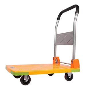 generic folding cart with wheels, platform trucks push cart hand trucks utility carts service carts, wagon maximum load 150kg/330lb