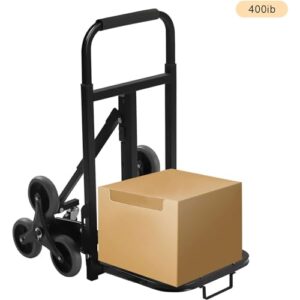 Generic Telescoping Handle Hand Truck Dolly with Wheels Heavy Duty Folding Dolly for Heavy Things Moving, Black