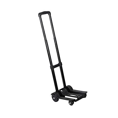 Generic Folding Cart with Wheels, Push Cart Hand Trucks Utility Carts Service Carts Platform Trucks Service Carts with 40Kg/88Lb Weight Capacity