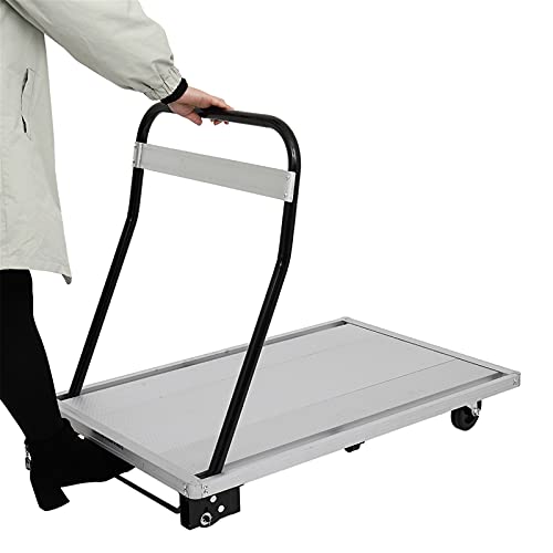 Platform Hand Truck Platform Truck Folding Multifunctional Moving Aluminum Foldable Handle Rolling Flatbed Cart Hand Truck Load Capacity 770lb Push Dolly for Loading