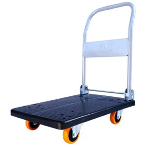 generic trolley, home platform hand trolley folding truck cart heavy duty flat bed transport for easy transportation/heavy lifting