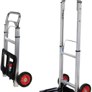 Generic Push Cart Hand Trucks Utility Carts Platform Trucks, Folding Cart with Wheels, Material Transport Equipment, Maximum Load 100Kg/220Lb