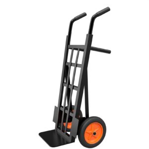 generic portable hand trucks foldable trolley, folding cart with wheels, luggage cart platform trucks, load capacity 650kg/1430lb