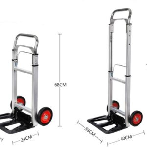 Generic Push Cart Hand Trucks Utility Carts Platform Trucks, Folding Cart with Wheels, Material Transport Equipment, Maximum Load 100Kg/220Lb