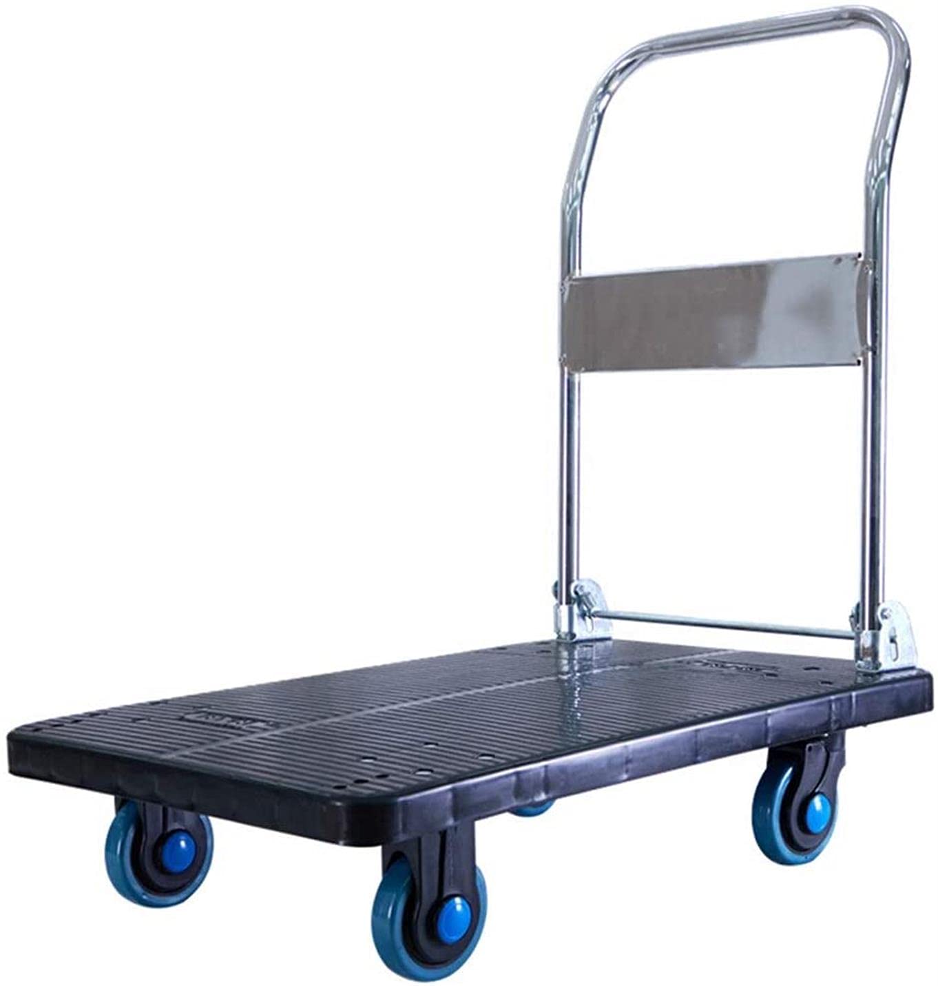 Folding Cart with Wheels, Moving Platform Hand Trucks Garden Carts, Portable Garden Trolley Cart, Foldable Heavy Duty Trolley (Color : 90X60CM)