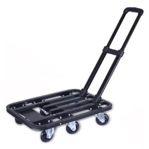 generic hand trucks utility carts push cart platform trucks, folding cart with wheels, material transport equipment, maximum load 100kg/220lb