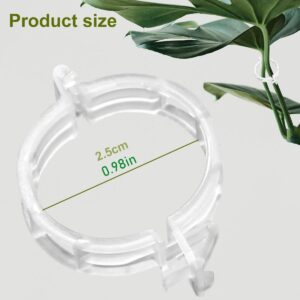 Plant Support Clips Reusable Garden Clips, Secured Plastic Plant Clips, Tomato Support Clips for String Trellis for Climbing Plants Outdoor Indoor Plant Flowers Stem Vine Fixing Clips (100, GREEN)