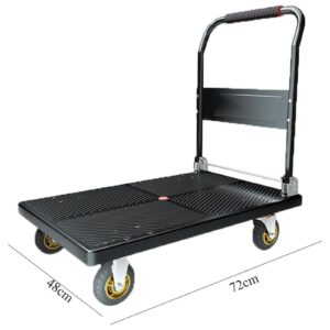 Multi-Functional Hand Truck Heavy Duty Platform Cart Folding Hand Truck 350kg Load Capacity for Easy Transportation,Hold Up to 330 Lbs