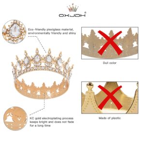 Gold Tiaras and Crowns for Women Rhinestone Wedding Crowns Princess Queen Crown for Girls Crystal Hair Accessories for Bridal Birthday Party Prom Halloween Cos-play Costume Christmas