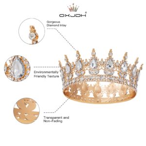 Gold Tiaras and Crowns for Women Rhinestone Wedding Crowns Princess Queen Crown for Girls Crystal Hair Accessories for Bridal Birthday Party Prom Halloween Cos-play Costume Christmas