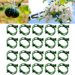 plant support clips reusable garden clips, secured plastic plant clips, tomato support clips for string trellis for climbing plants outdoor indoor plant flowers stem vine fixing clips (100, green)