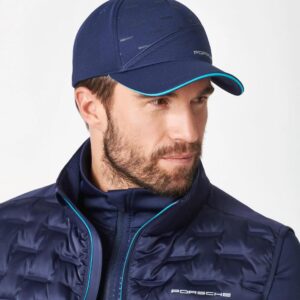 Porsche Blue Sport Wicking Baseball Cap