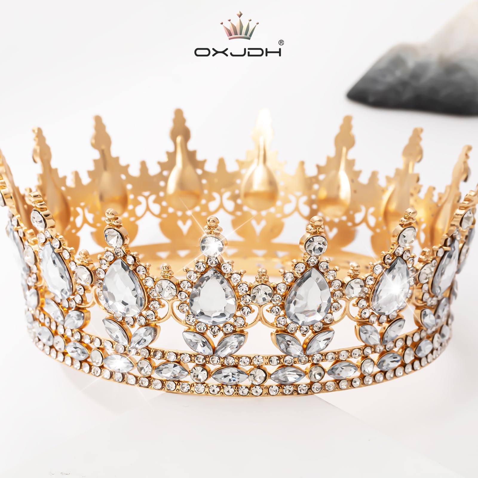 Gold Tiaras and Crowns for Women Rhinestone Wedding Crowns Princess Queen Crown for Girls Crystal Hair Accessories for Bridal Birthday Party Prom Halloween Cos-play Costume Christmas