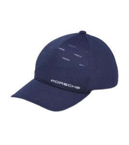 porsche blue sport wicking baseball cap