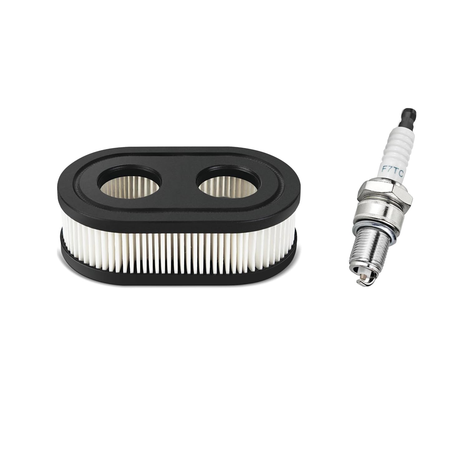 Air Filter Spark Plug for Troy-Bilt TB110 TB115 TB200 TB230 TB330 TB370 Lawn Mower Suitable for 550E 550EX 500EX 625EX 675EXI 725EXI 575EX Series Engine