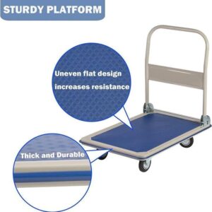 GOWE Folding Platform Cart Heavy Duty Hand Truck