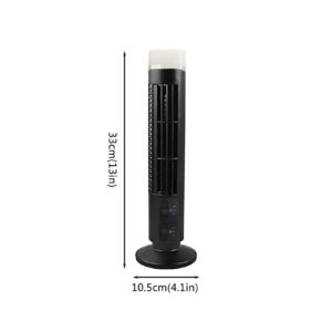 KEMTAT Tower Fan For Bedroom,2 Quiet Speeds,For Bedroom, Living Room, Office,Standing Fans, Bladeless Fan (black) (Color : Black)