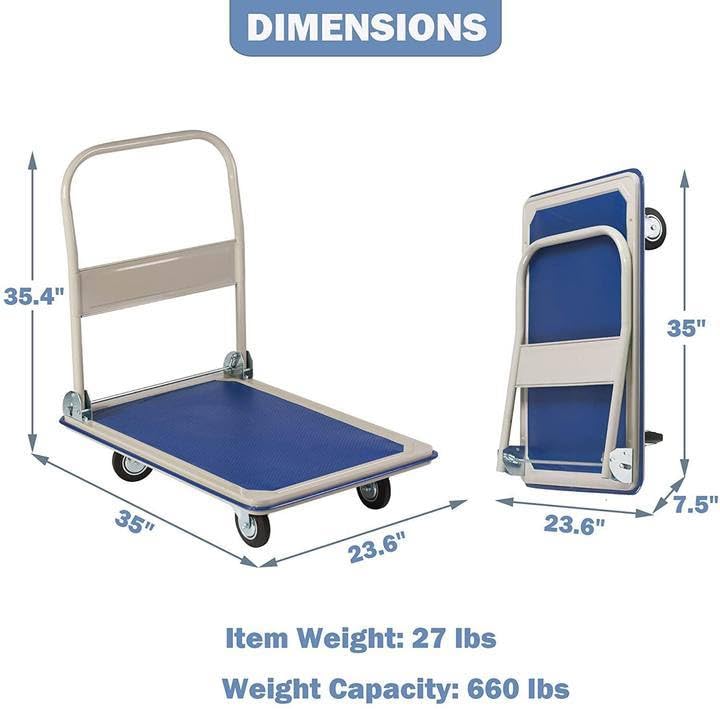 GOWE Folding Platform Cart Heavy Duty Hand Truck