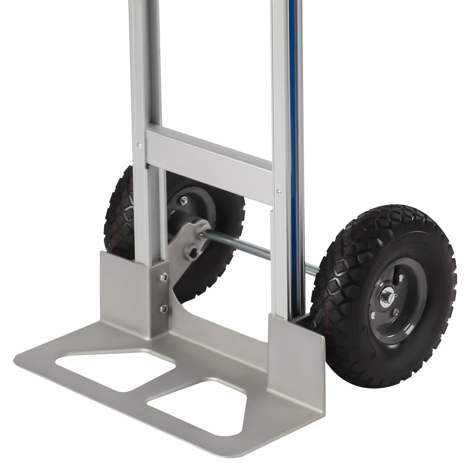 BANEBONE Aluminum Alloy Hand Truck Cart Heavy Duty Dolly 440lbs/500lbs Dolly Horizontal Loop Handle Cart w/Rubber Wheel for Offices, Campsites, Event Venues, Moving, Express Delivery