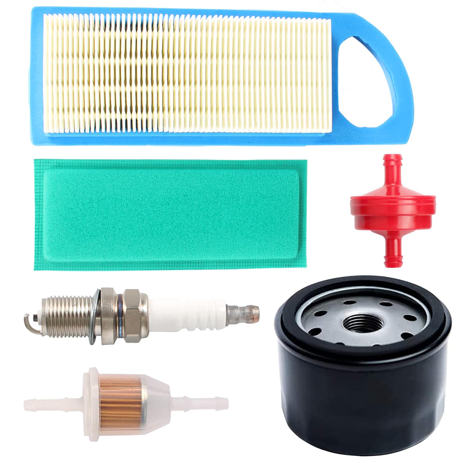 Air Filter Oil Filter Tune Up Kit for Yard Man 13AC762F755 13AM772G755 13AO772H755 13AN772G055 13AO771H055 13AO772G055 Lawn Tractor